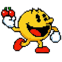 Pixel Pac-Man and Cherry Cursor — Pac Man Cursors Collection ...