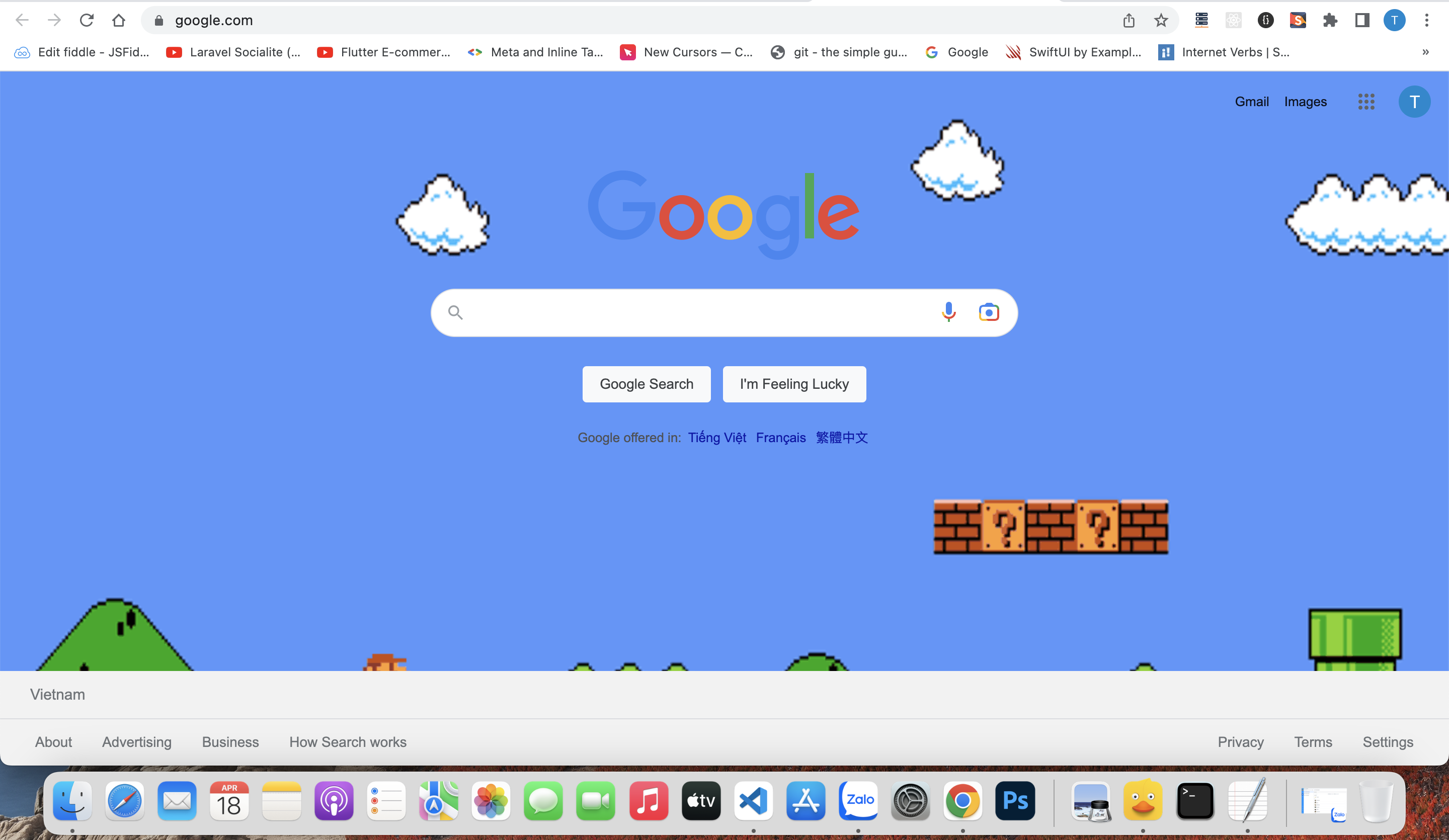 Google - Super mario theme | CoolStyles.org