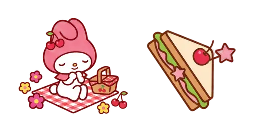 My Melody Garden Picnic Cursor — My Melody Universe Cursor Pack – Free ...