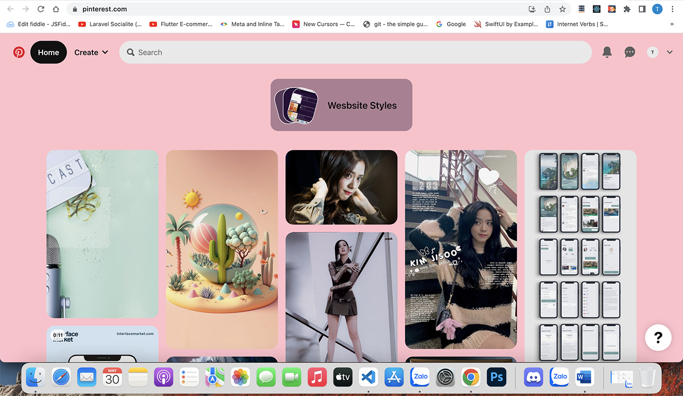 Pinterest pink color | CoolStyles.org